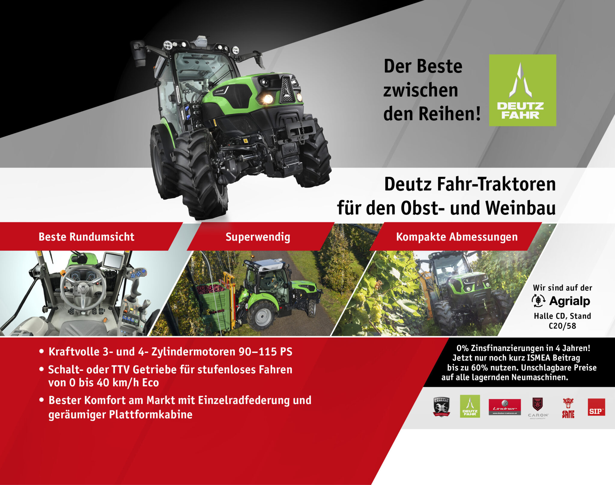 Deutz Fahr-Traktoren für den Obst- und Weinbau | Sanoll Neumarkt ...